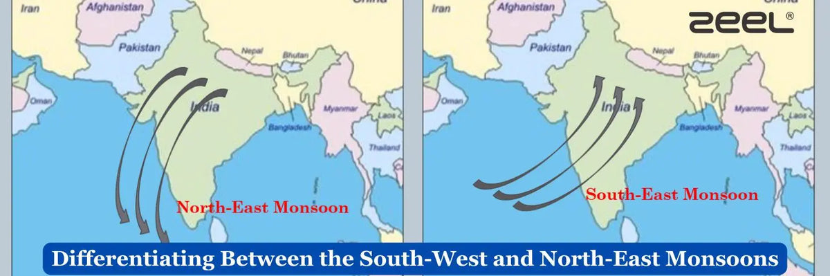 Distinguish Between South-West and North East Monsoon In India