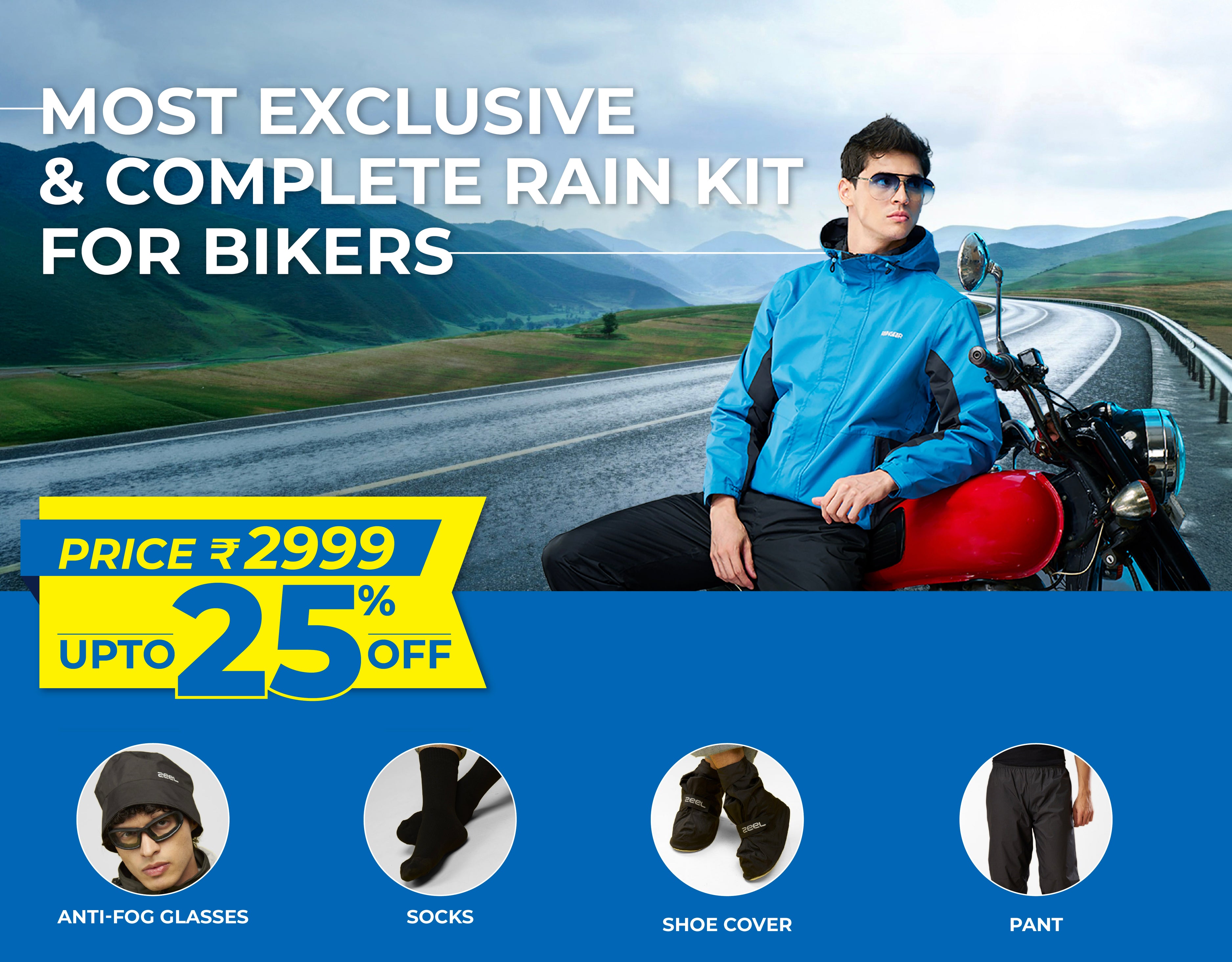 Raingear | Premium Men's Raincoat | 100% Nylon Fabric