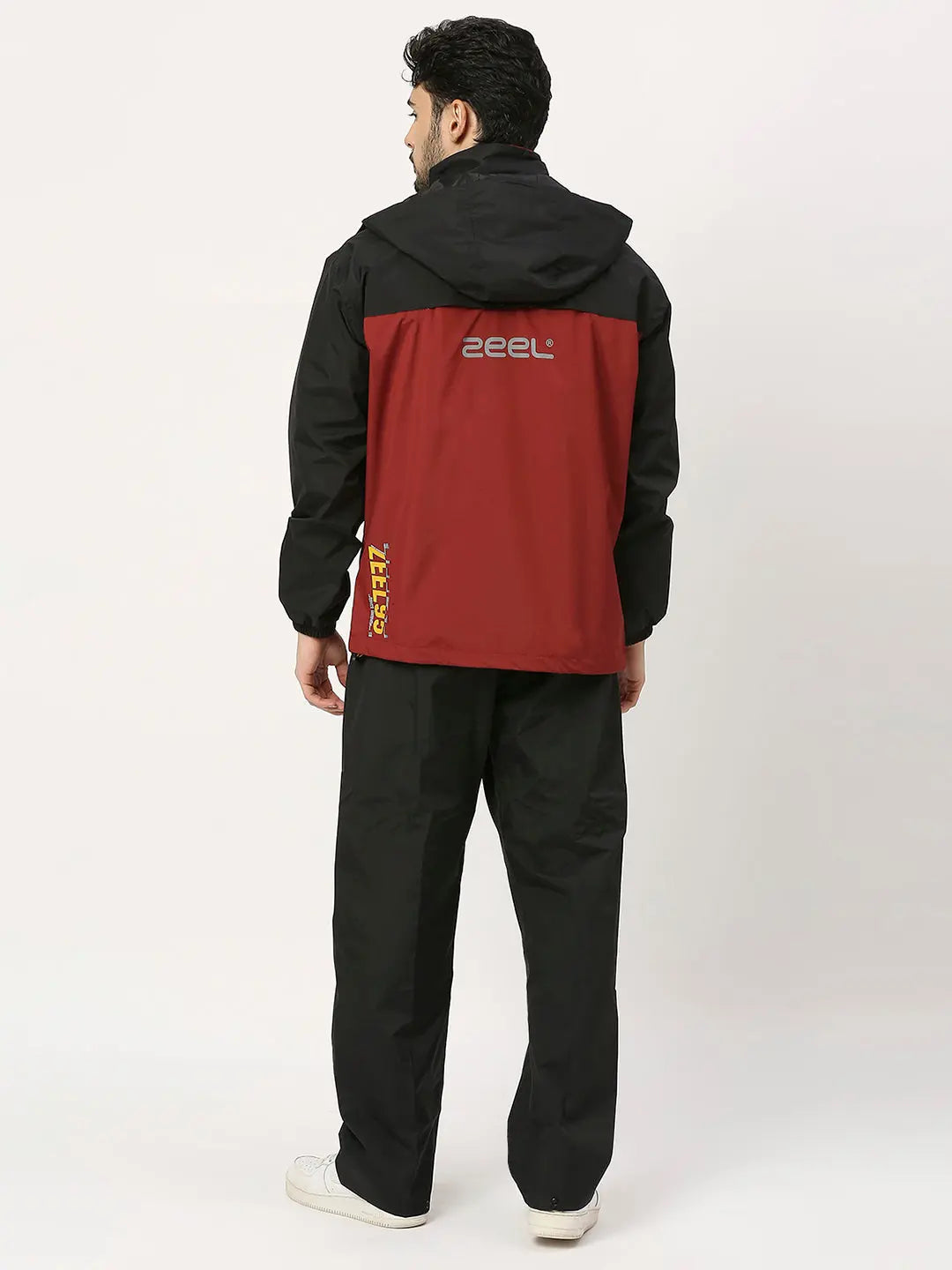 Zeel Classic Red and Black Rainwear - ZT5