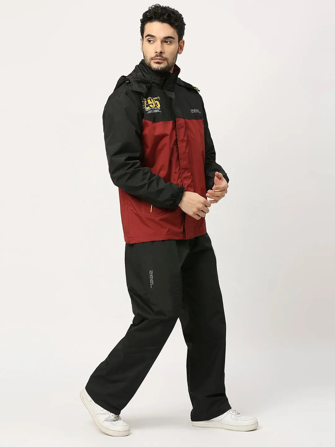 Zeel Classic Red and Black Rainwear - ZT5