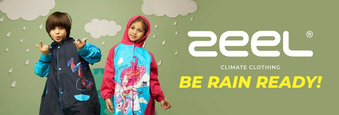 Buy Kid's Raincoats, Rain Jackets Online - ZEEL Kids Rainwear